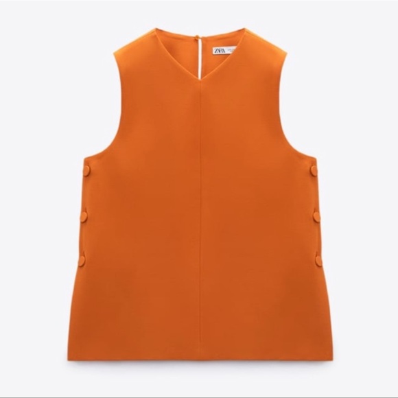 Zara | Tops | Zara Side Button Top | Poshmark